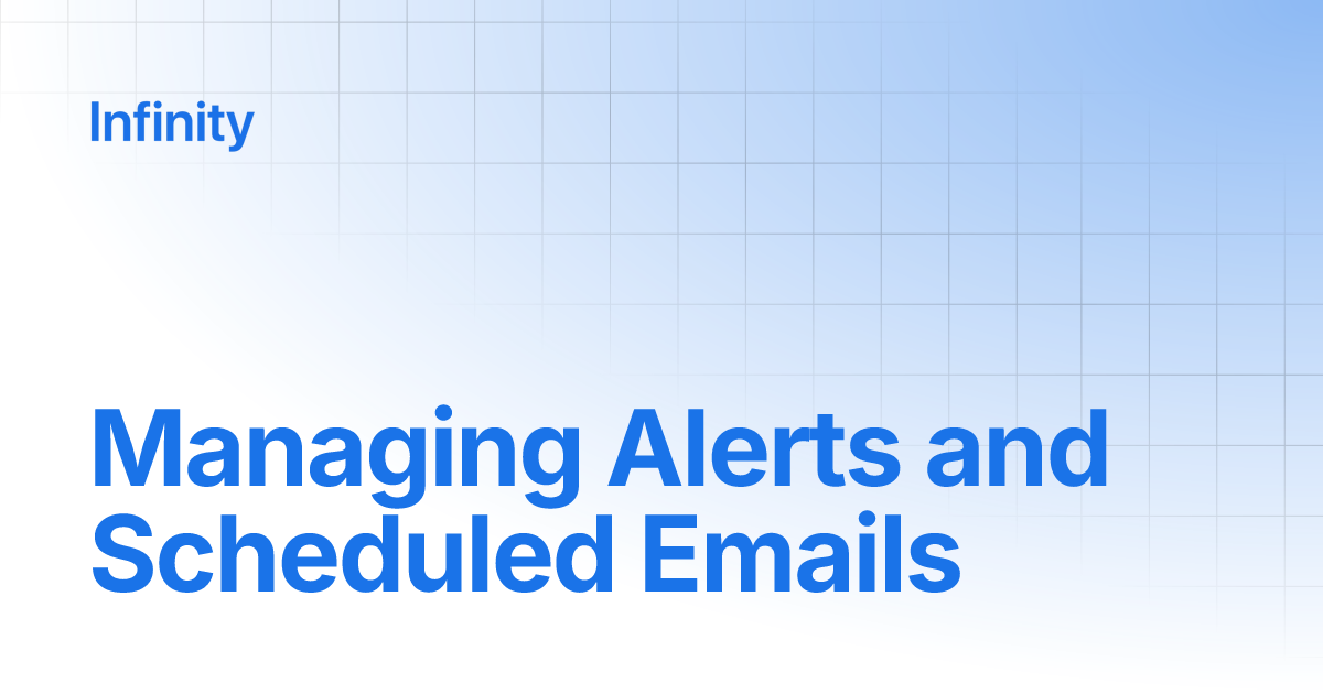 Managing Alerts and Scheduled Emails | AI Powered Data Analytics