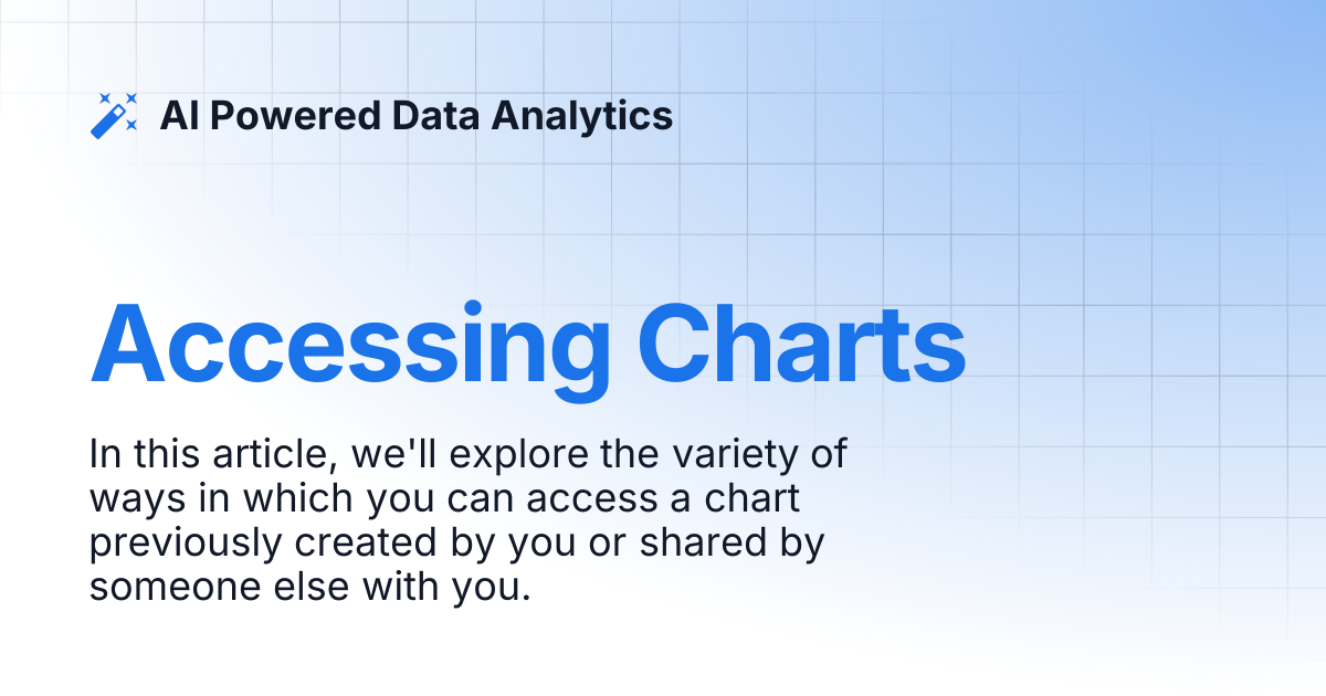 Accessing Charts | AI Powered Data Analytics