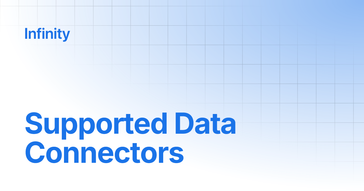 Supported Data Connectors | AI Powered Data Analytics