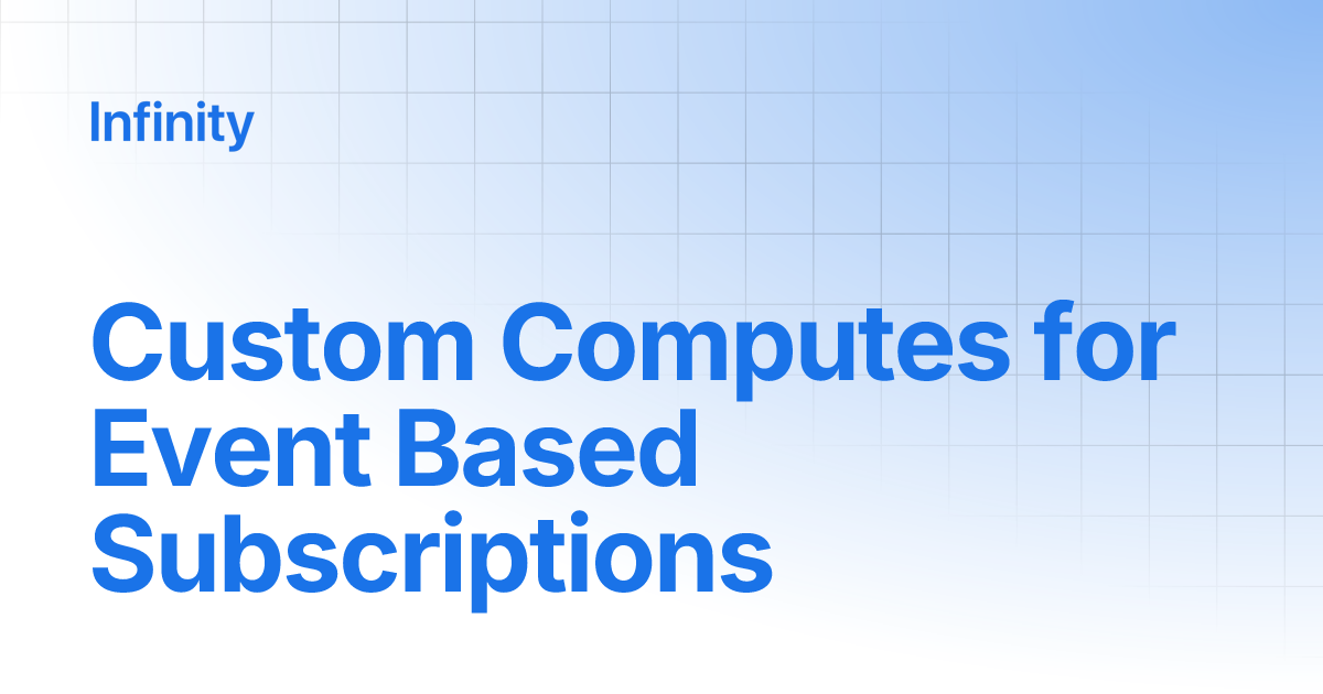 Custom Computes for Event Based Subscriptions | AI Powered Data Analytics