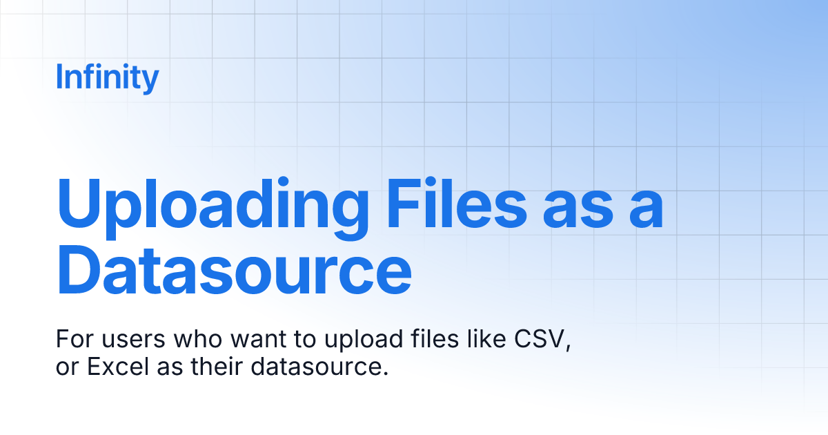 Uploading Files as a Datasource | AI Powered Data Analytics
