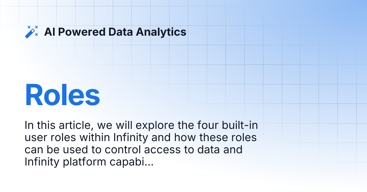 Roles | AI Powered Data Analytics